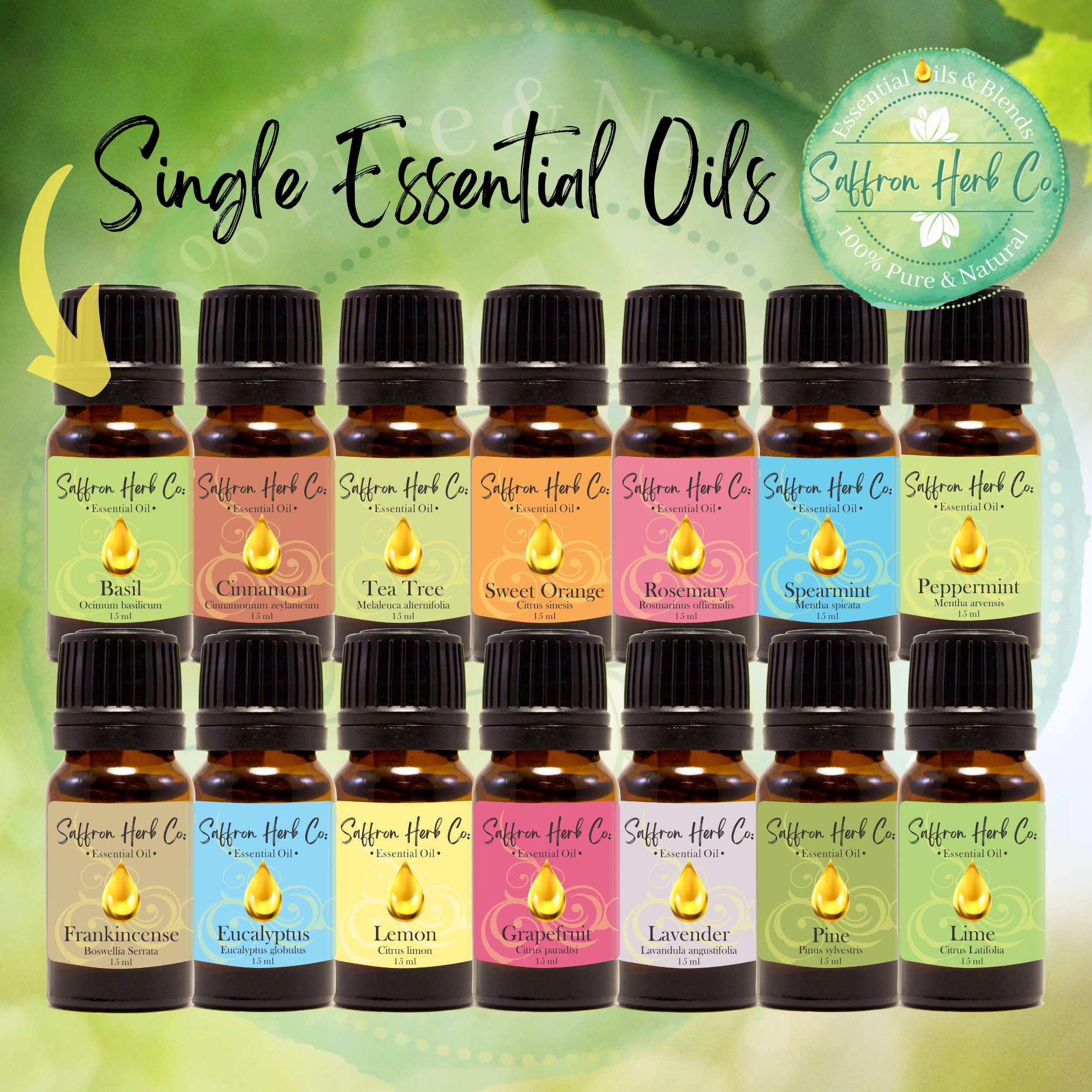 Single Essential Oils – Saffron Herb Co.
